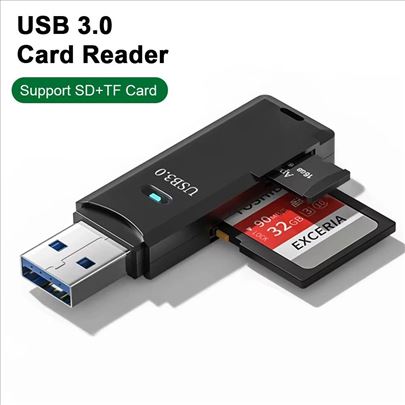 Čitač kartica Brzi 2u1 USB 3.0 TF i SD u BG i PA