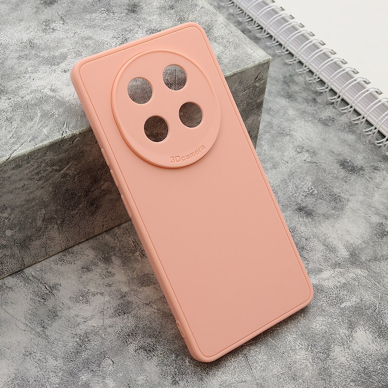 Zastitna maska (futrola) Soft 3D camera - Huawei Honor X9C/Magic 7 lite roze (MS)