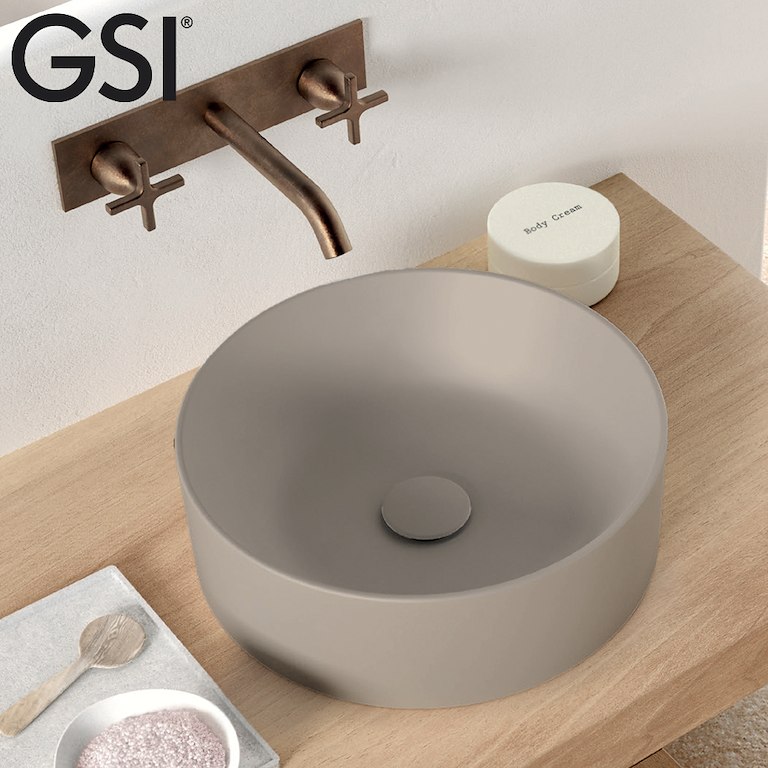 GSI KUBE X LAVABO Ø40 NADGRADNI TORTORA MAT 942605