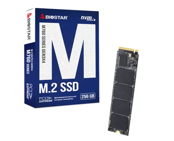 SSD M.2 NVME 256GB Biostar 2800MBs1700MBs M760