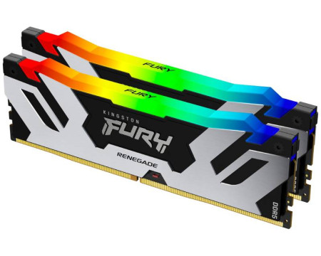 KINGSTON DDR5 48GB (2x24GB kit) 8000MTs KF580C38RSAK2-48 FURY Renegade Silver RGB XMP