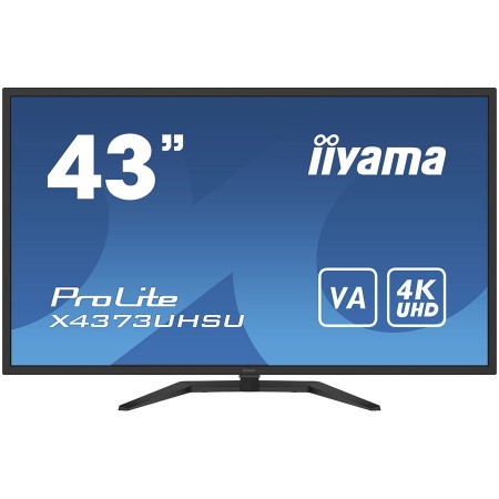 IIYAMA ProLite 43'' VA, 4K, HDR400, Speakers, Remote X4373UHSU-B1
