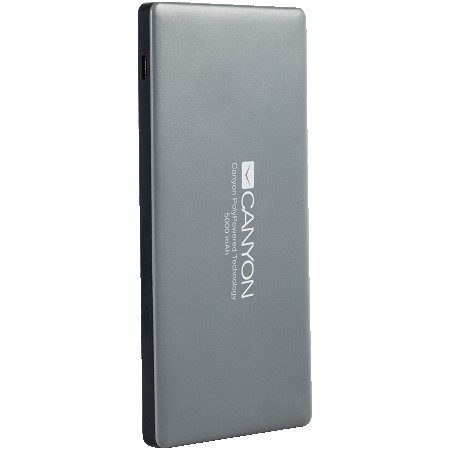 CANYON Power bank 5000mAh (Color: Dark Gray), bulit-in Lithium Polymer Battery ( CNS-TPBP5DG )
