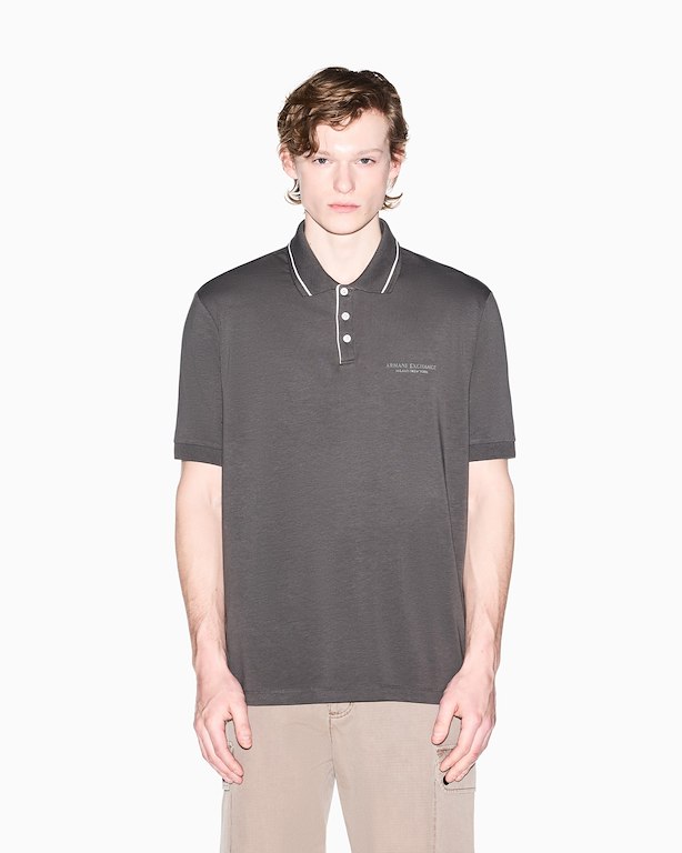 Armani Exchange – Siva muška polo majica