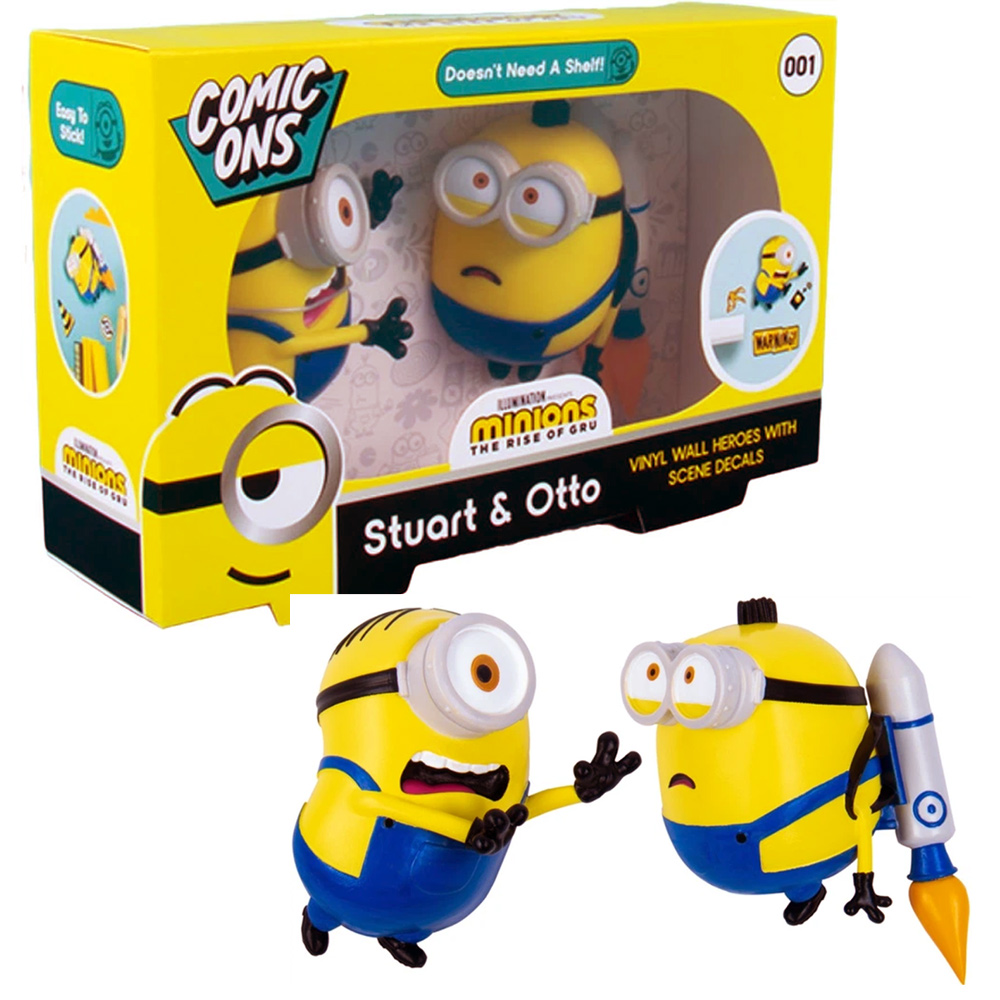 Minions Stuart i Otto zidne figure