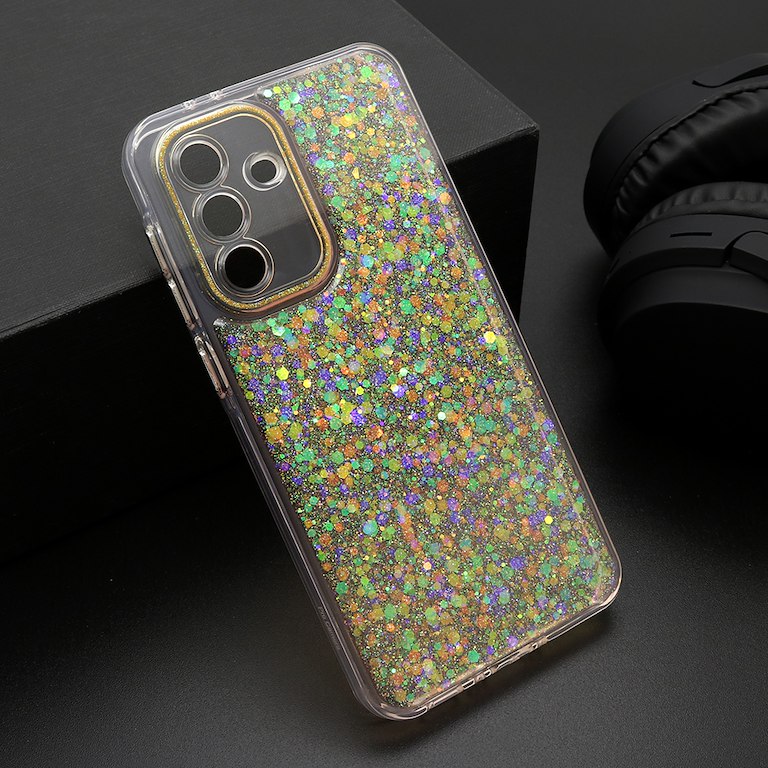 Zastitna maska (futrola) CRYSTAL GLOW - Samsung A376 Galaxy A37 5G narandzasta (MS)