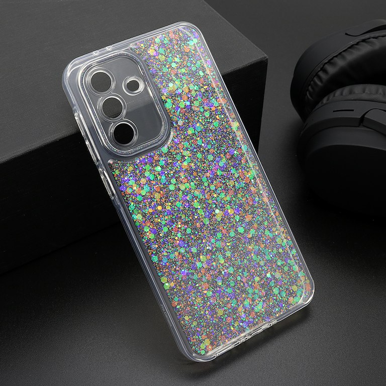 Zastitna maska (futrola) CRYSTAL GLOW - Samsung A376 Galaxy A37 5G srebrna (MS)