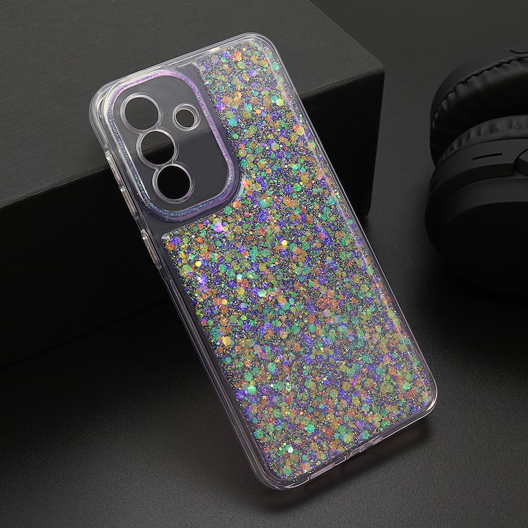 Zastitna maska (futrola) CRYSTAL GLOW - Samsung A576 Galaxy A57 5G ljubicasta (MS)