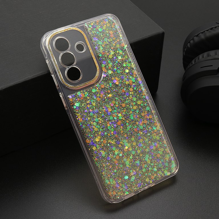 Zastitna maska (futrola) CRYSTAL GLOW - Samsung A576 Galaxy A57 5G narandzasta (MS)