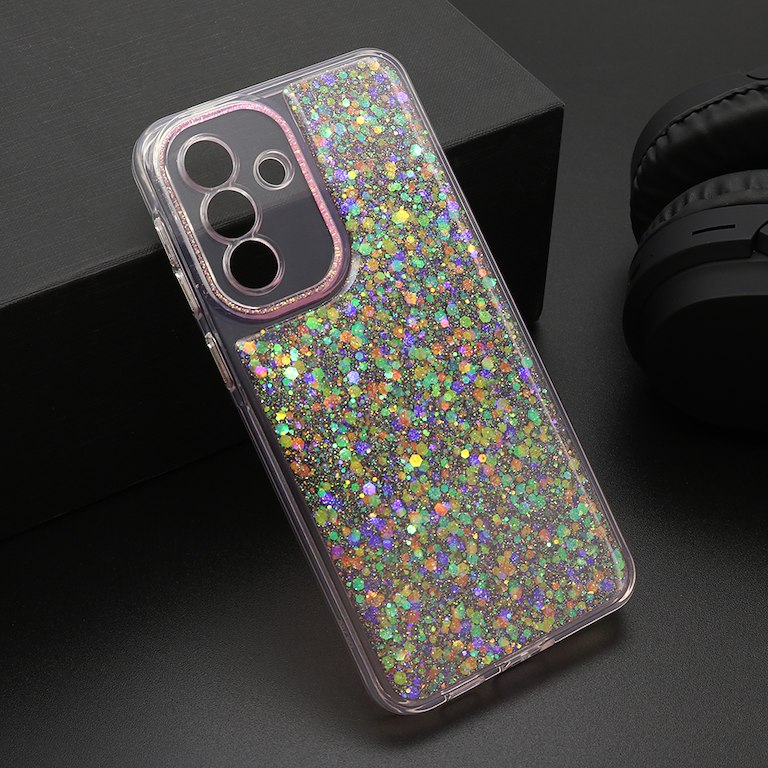 Zastitna maska (futrola) CRYSTAL GLOW - Samsung A576 Galaxy A57 5G roze (MS)
