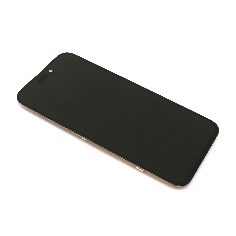 LCD displej (ekran) - Iphone 15 Pro Max (6.7) + Touch screen crni HARD OLED 90HZ Support IC removable (MS)