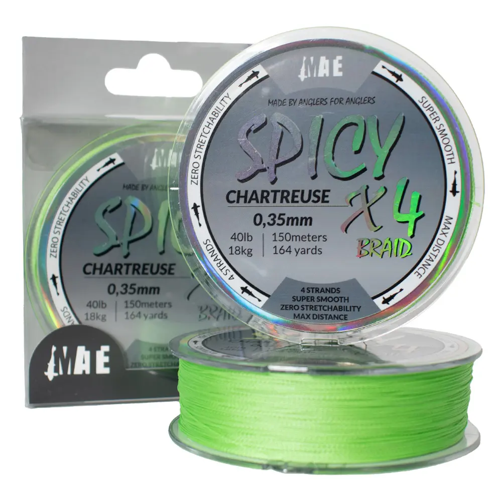 MATE-SPICY X4  BRAID CHARTEUSE 150M