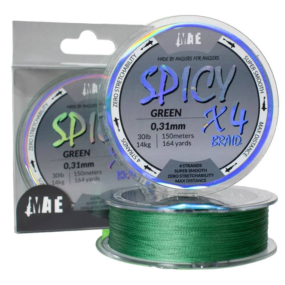 MATE-SPICY X4  BRAID GREEN 150M