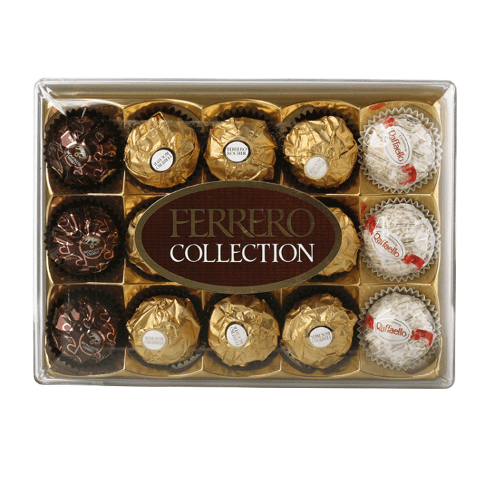 FERRERO COLLECTION 172G – LUKSUZNA ČOKOLADNA BOMBONJERA UZ CVEĆE