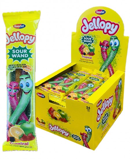 Jellopy kiseli štapići tropski mix 20g (24/1)