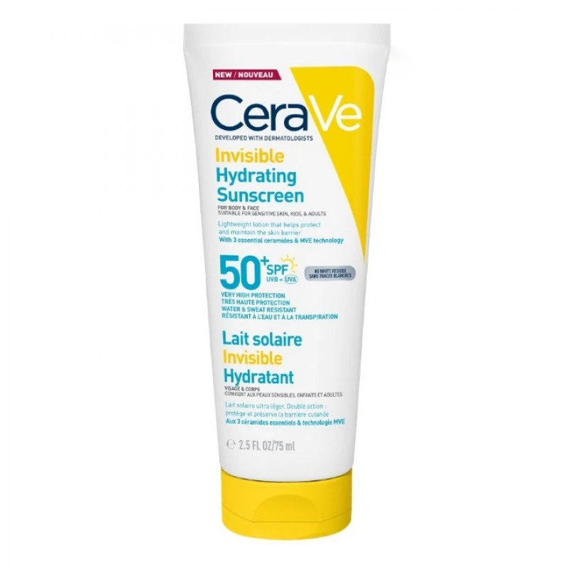 CERAVE INVISIBLE HYDRA SUNSCREEN SPF50+ 75ML