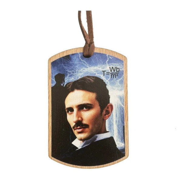 Suvenir MIRISNI OSVEŽIVAČ ZA AUTO, Nikola Tesla 1, pravougaoni