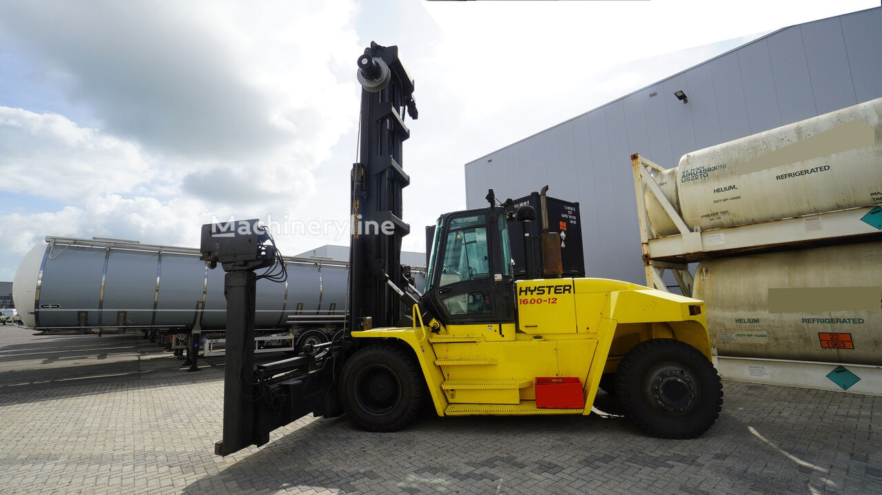 Hyster H16.00XM-12 forklift with front container handling system utovarivač kontejnera