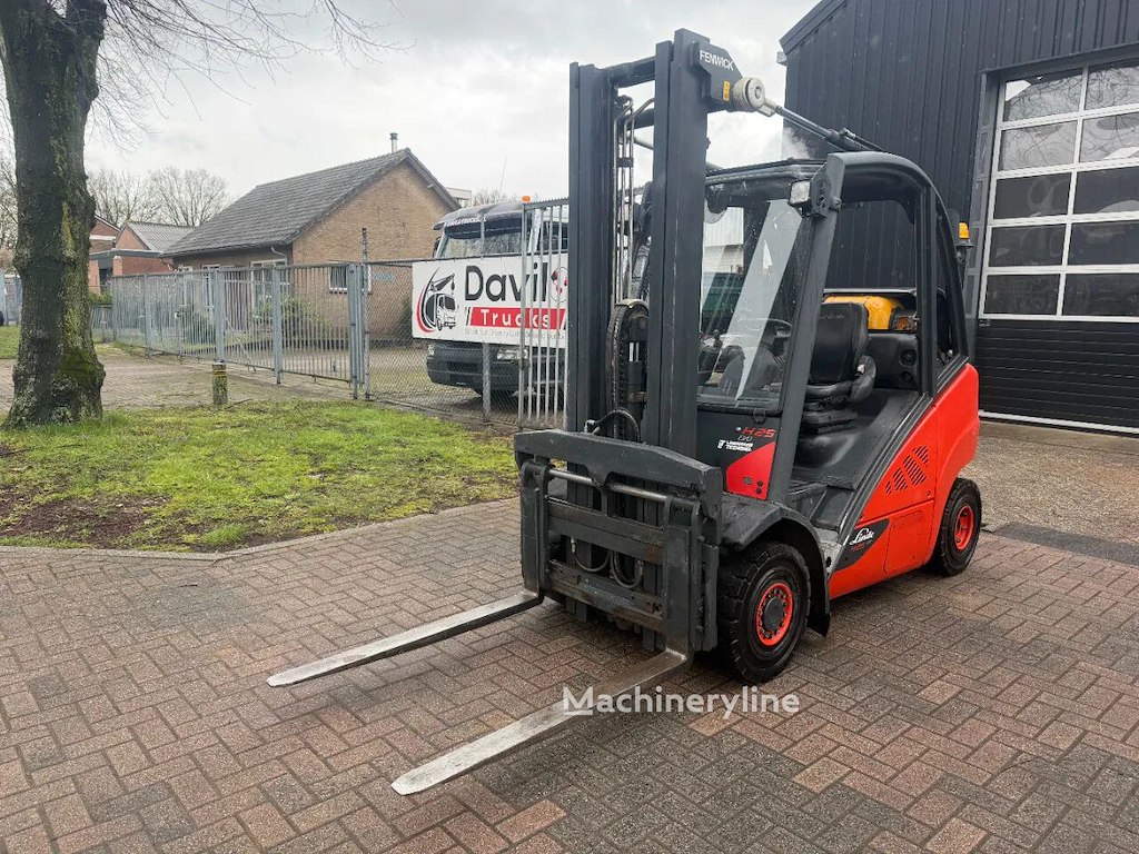 Linde H25T-02 Triplex - 555 cm height -Side shift- Heftruck - 6844H viljuškar na gas
