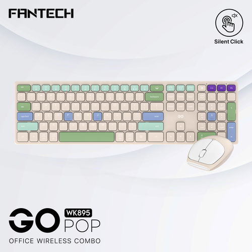 Fantech WK-895 Combo mis tastatura wireless bež