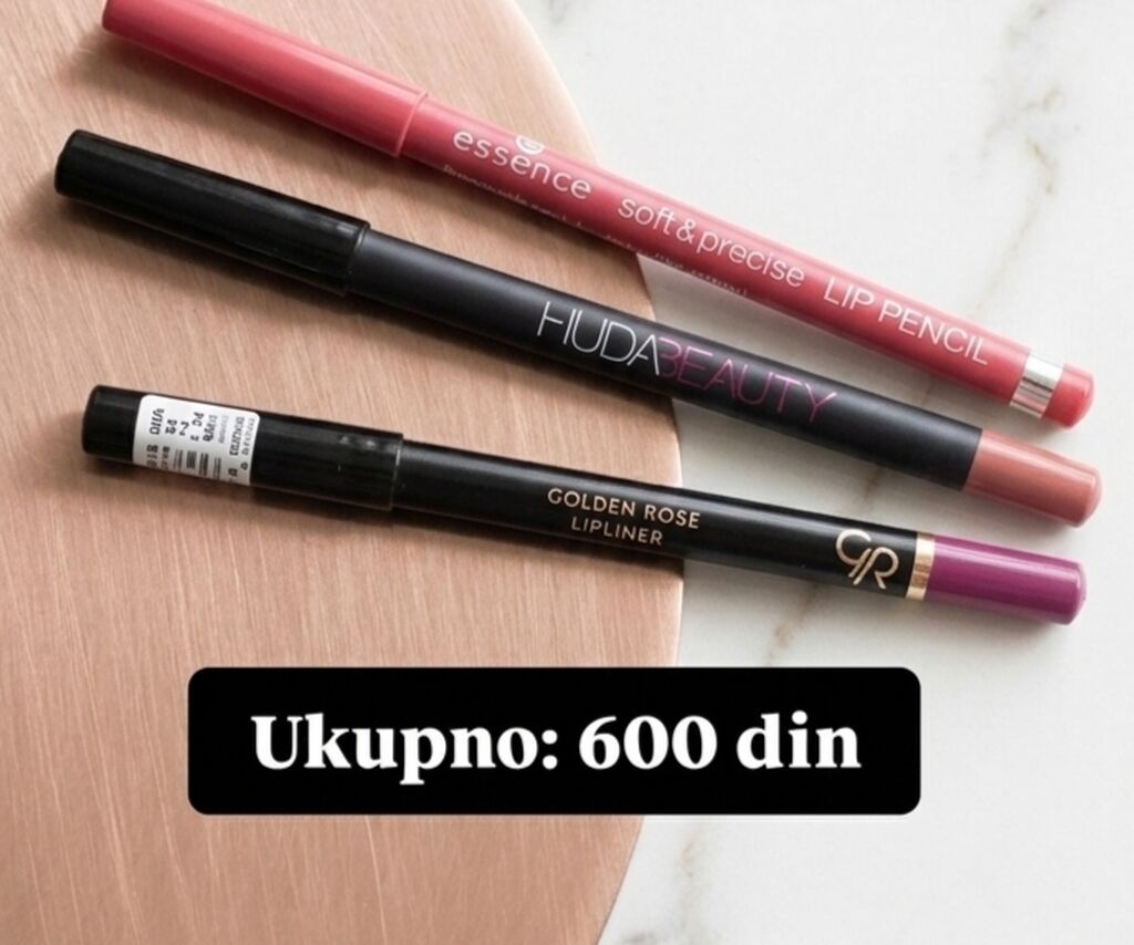 Set od 3 olovke za usne: - Essence Soft & Precise Lip Pencil –