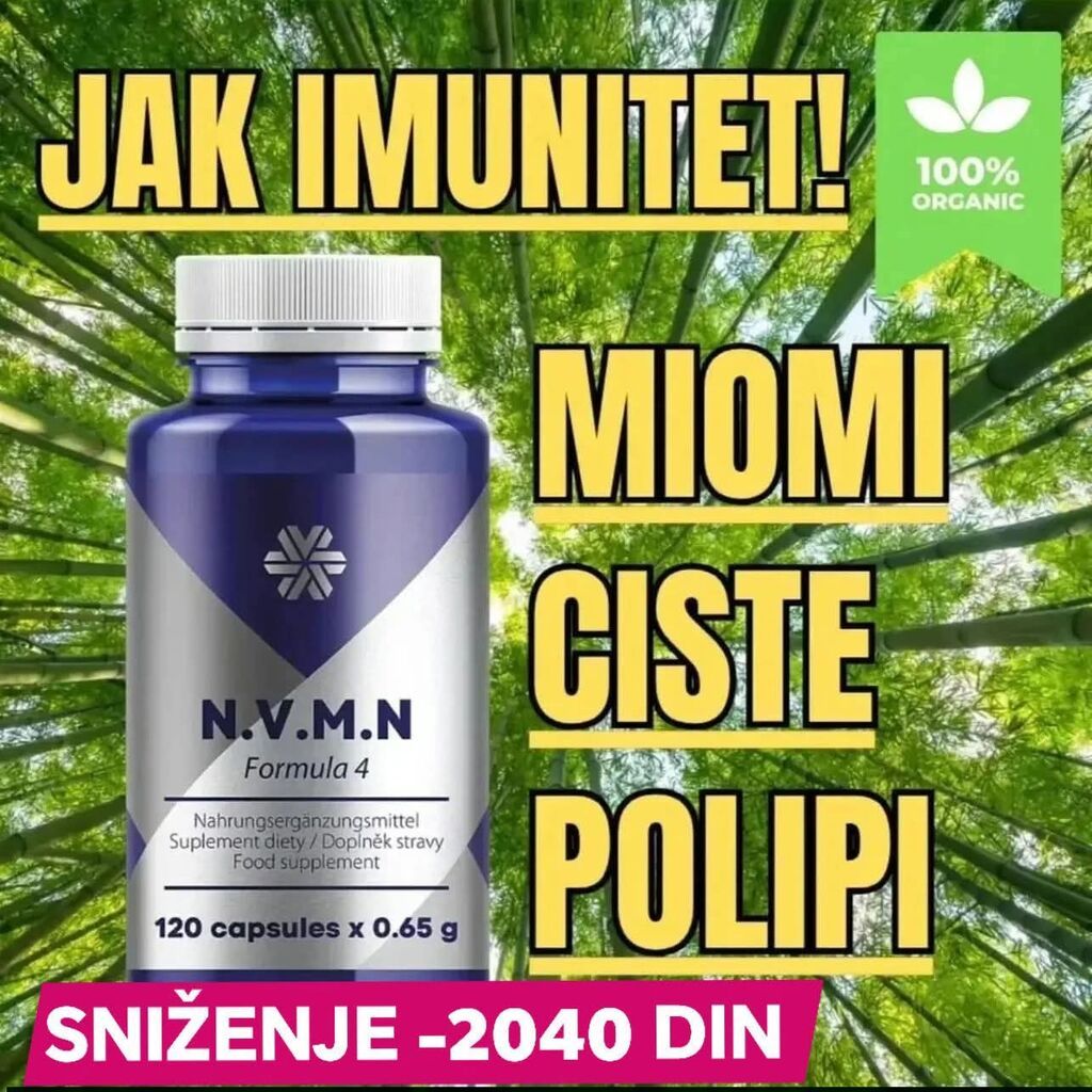 N.V.M.N Formula 4 – dodatak ishrani - 120 kapsula x 0,65 g - 100%