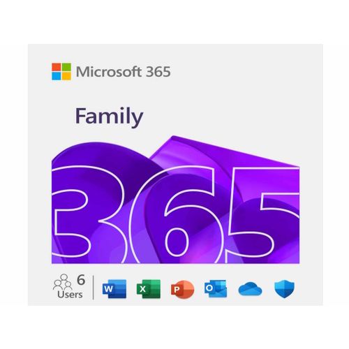 Microsoft Retail Microsoft 365 Family FY25H2 /32bit/64bit/English/6 korisnika/1 godina