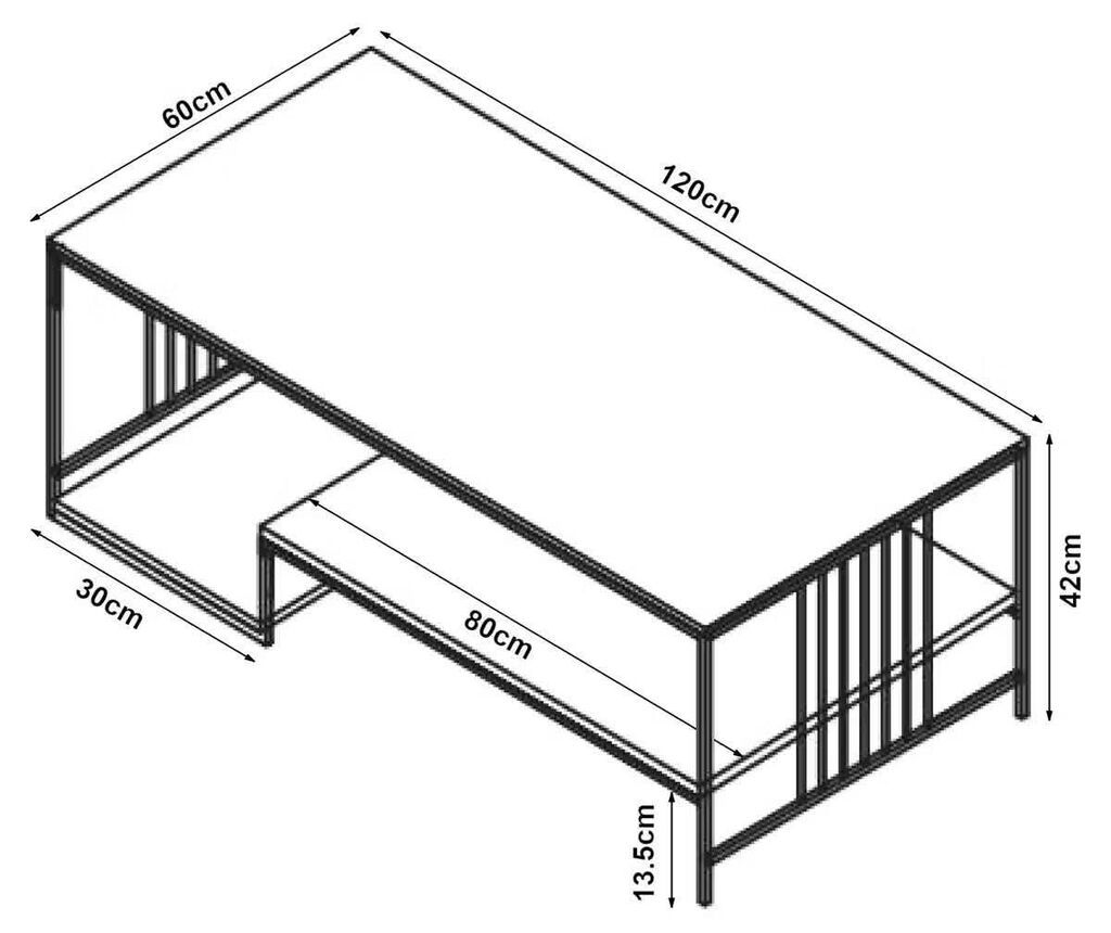 Модерни клуб сто Фиренца са имитацијом мермера уноси савршен спој