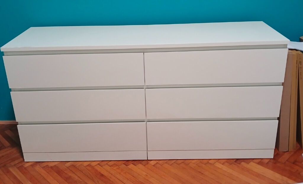 Ikea Malm komoda sa 6 fioka