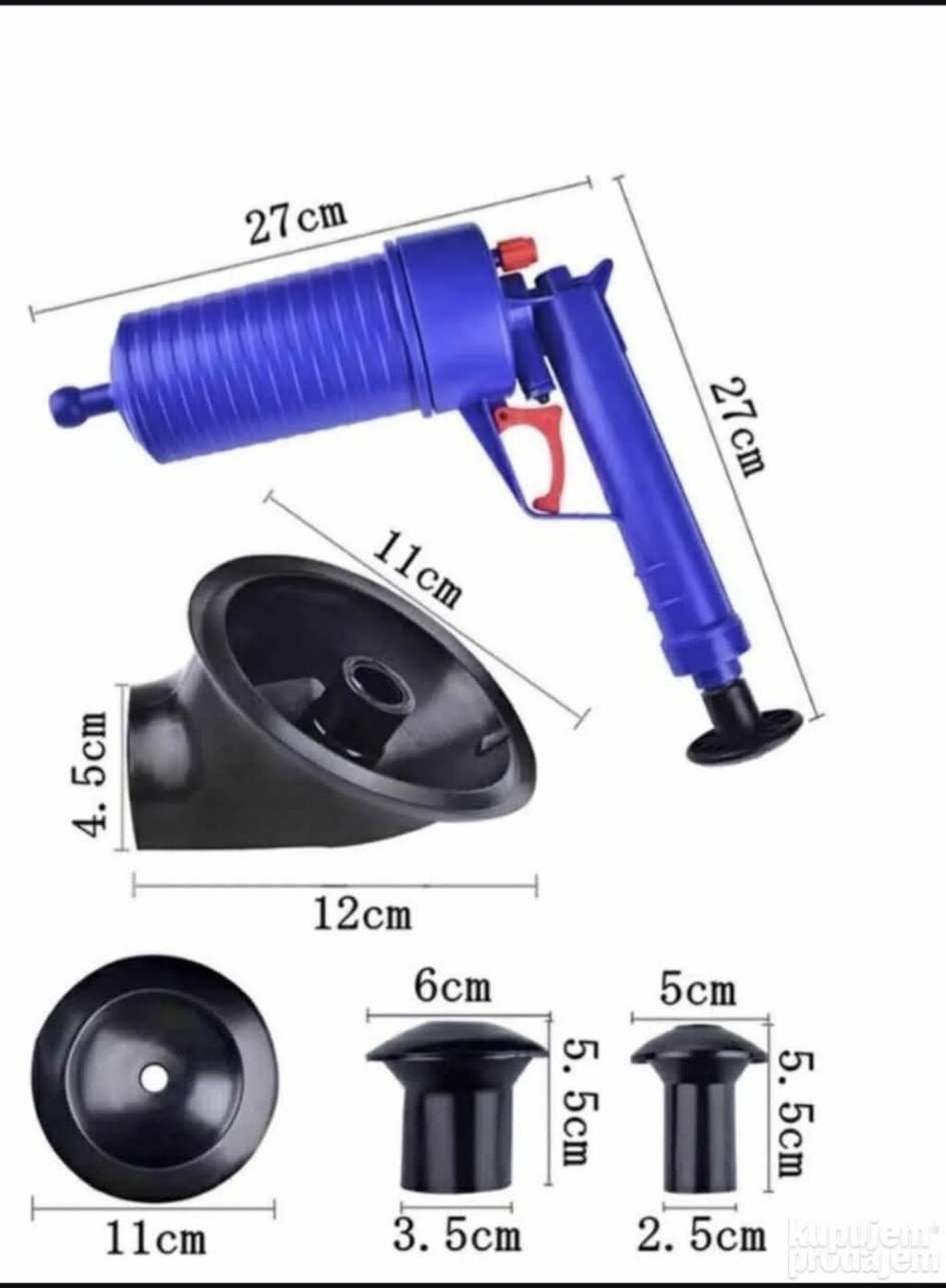 Vazdusni otpušivač cevi – Pipe DredgerCena 2500 din Savršen čistač