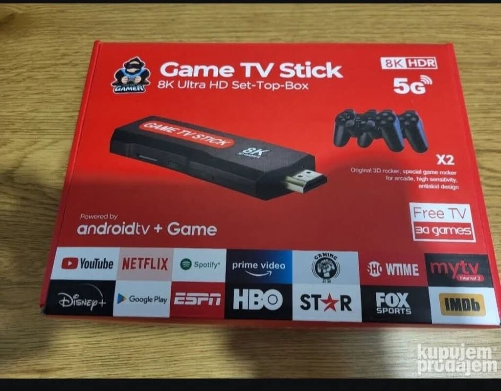 04. Game stick sa dzojsticima Cena 4700 din USB tv stick za igrice