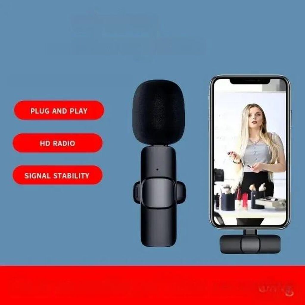 WIRELESS MICROPHONE MIKROFON ZA TELEFON TYPE C I IOS IPHONE |