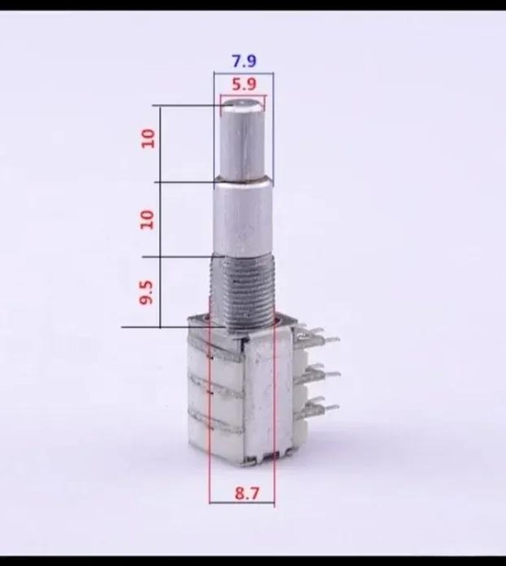 C100X2 B25K DUPLI POTENCIOMETAR SA CENTROM | Slanje po dogovoru ili