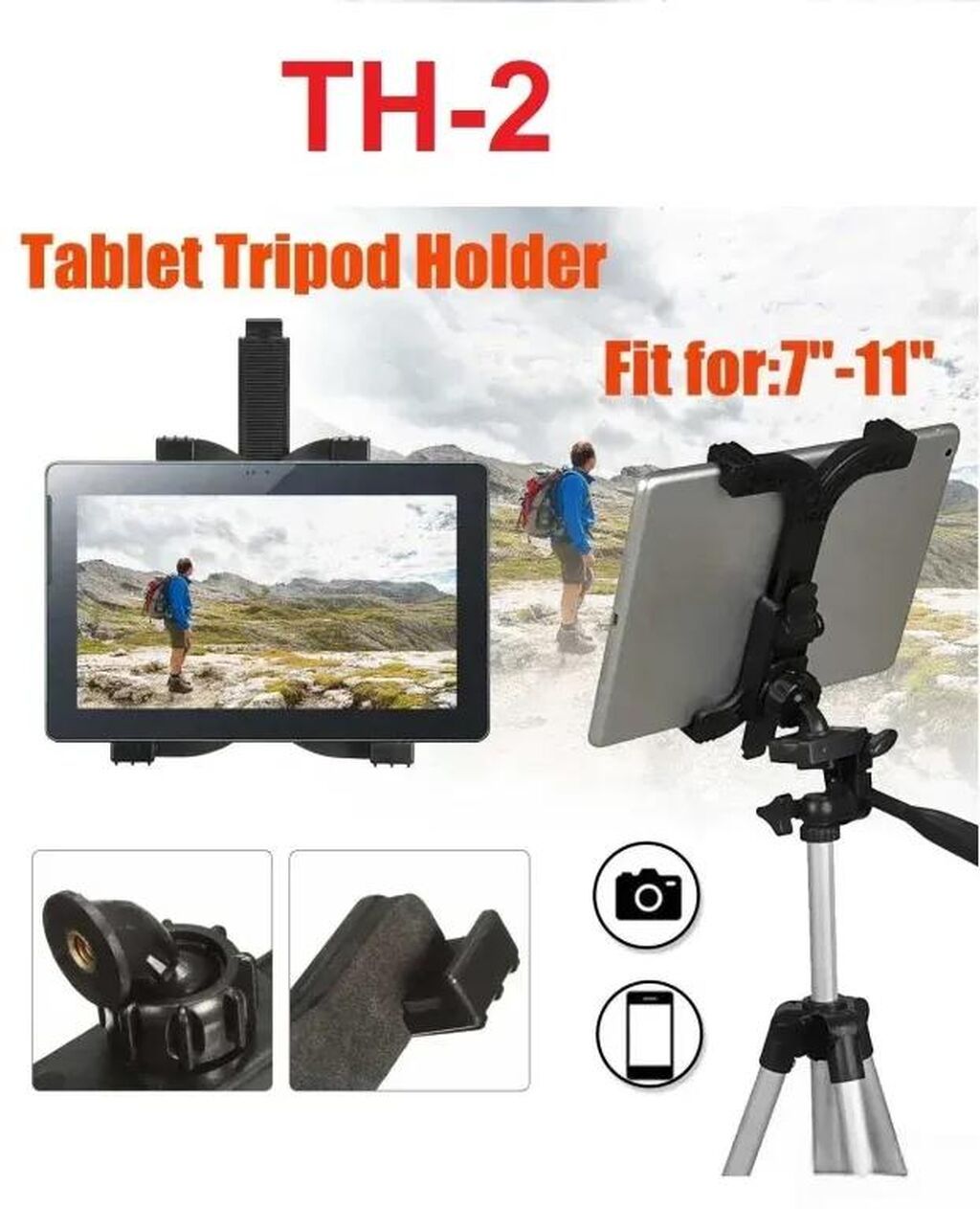 NOSAČ TABLETA ZA TRIPOD - MODEL 2 BESPLATNA DOSTAVA | Zahvat 12.5-24