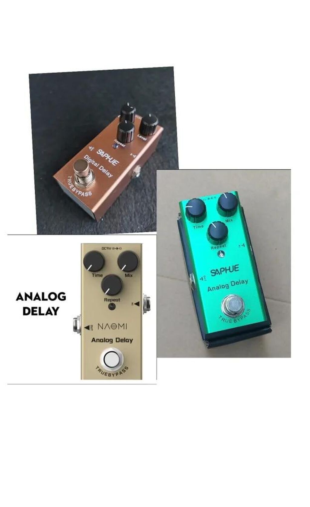 SAPHUE DIGITAL DELAY PEDALA ANALOG VIŠE MODELA | Slanje po dogovoru