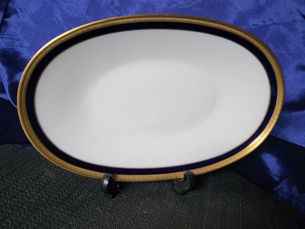 Oval Heinrich i Co. 1939g+ Bavaria. Oval,porcelan,kobalt,24na
