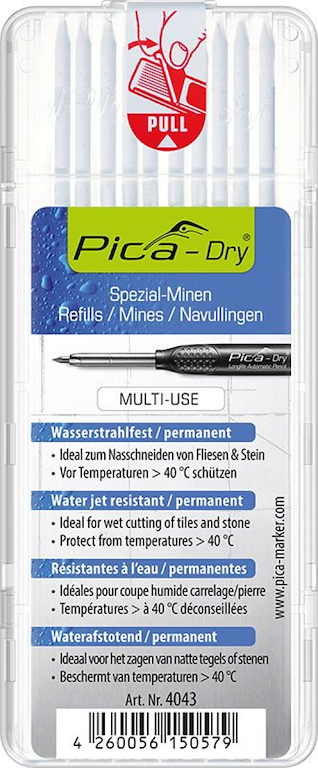 Pica PC4043 zamenske mine za Pica Dry, bele, 2.8mm, 10kom