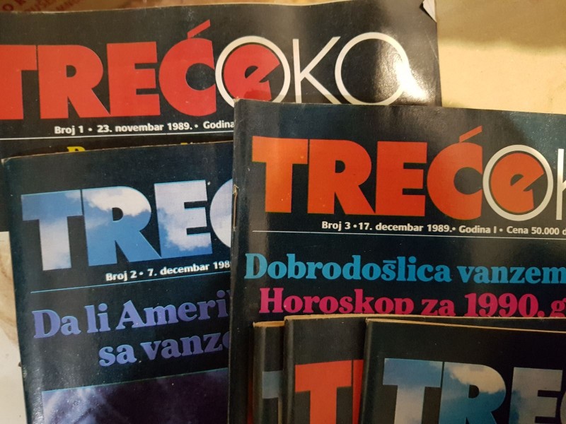 TREĆE OKO ČASOPIS 1-750 BROJA 1989 i 1990 KOMPLET