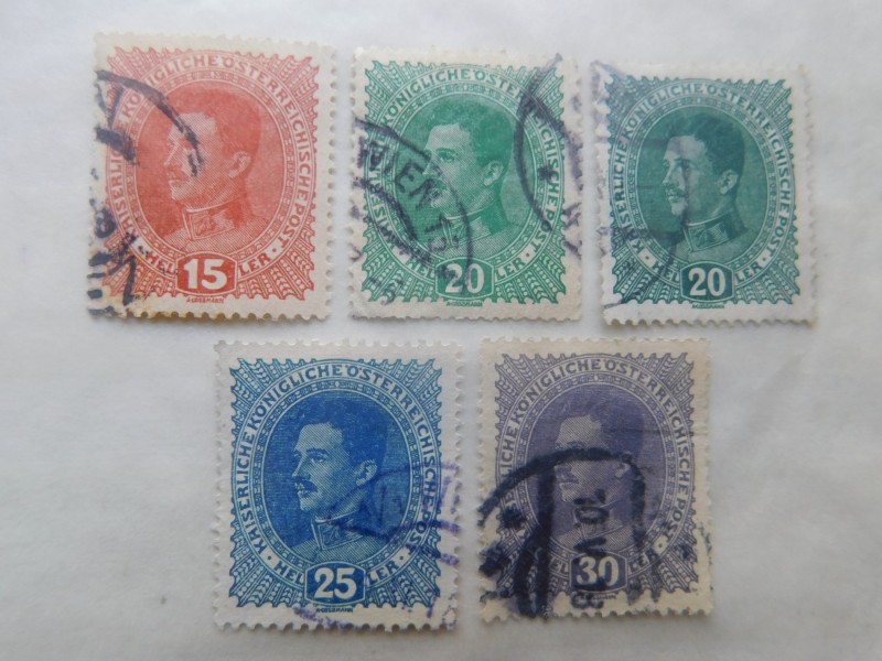 AUSTRIJA 1917 KOMPLET SERIJA