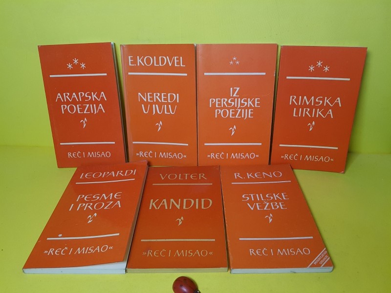 KOLEKCIJA 7 KNJIGA REČ I MISAO VOLTER KOLDVEL LEOPARDI