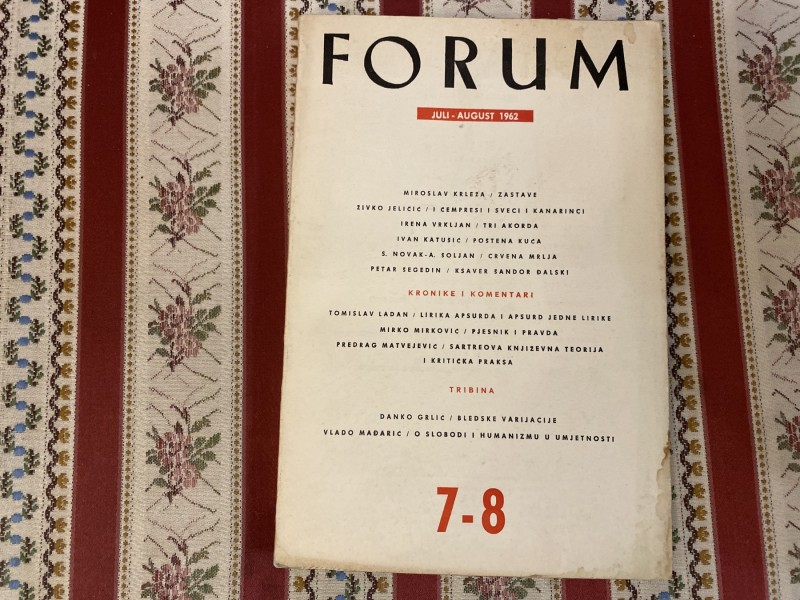 FORUM JULI AUGUST 1962