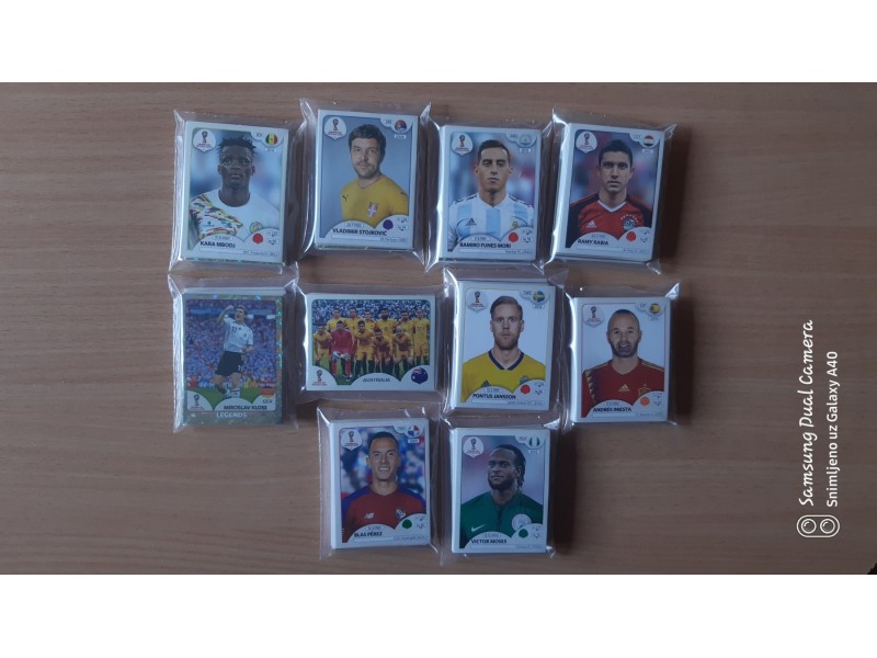 Rusija Russia 2018 Panini kompletan set sličica