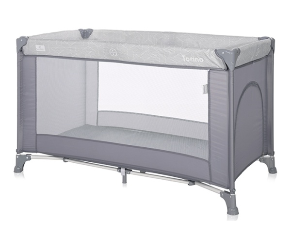 Prenosivi Krevet 1 Nivo Lorelli Torino Grey Striped Elements 10080452213