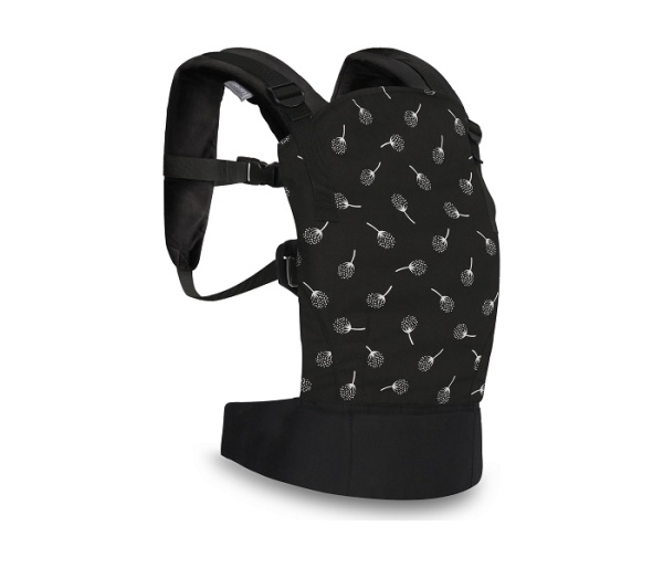 Kengur Crna Cvetna Šara Lorelli Ergonomic Wally 10010160002