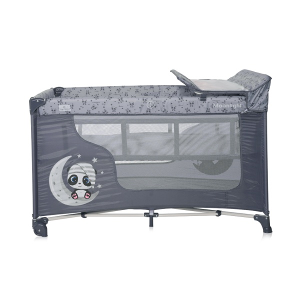 Prenosivi Krevet 2 Nivo 2023 Lorelli Cool Grey Pandas 10080412362