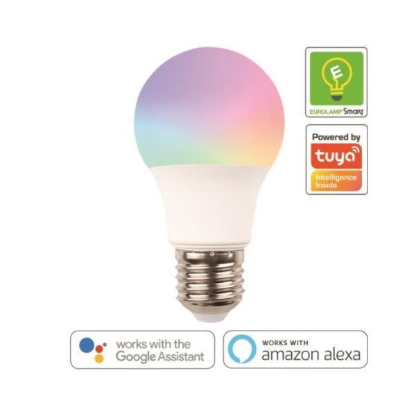 Led Sijalica Smart Wifi 9W E27 Rgbw A60 Eurolamp 180027