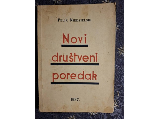 Niedzielski - Novi poredak, Banja Luka, 1936.