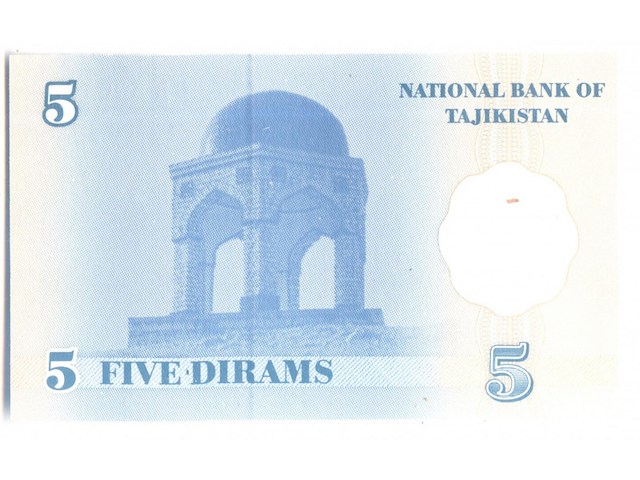 Tadzikistan 5 diram 1999 UNC