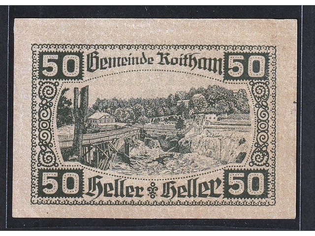 50 helera iz mesta Roitham u Gornjoj Austriji, 1920