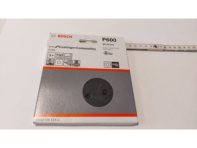Smirgla Bosch P600 115mm 5 Komada Profi